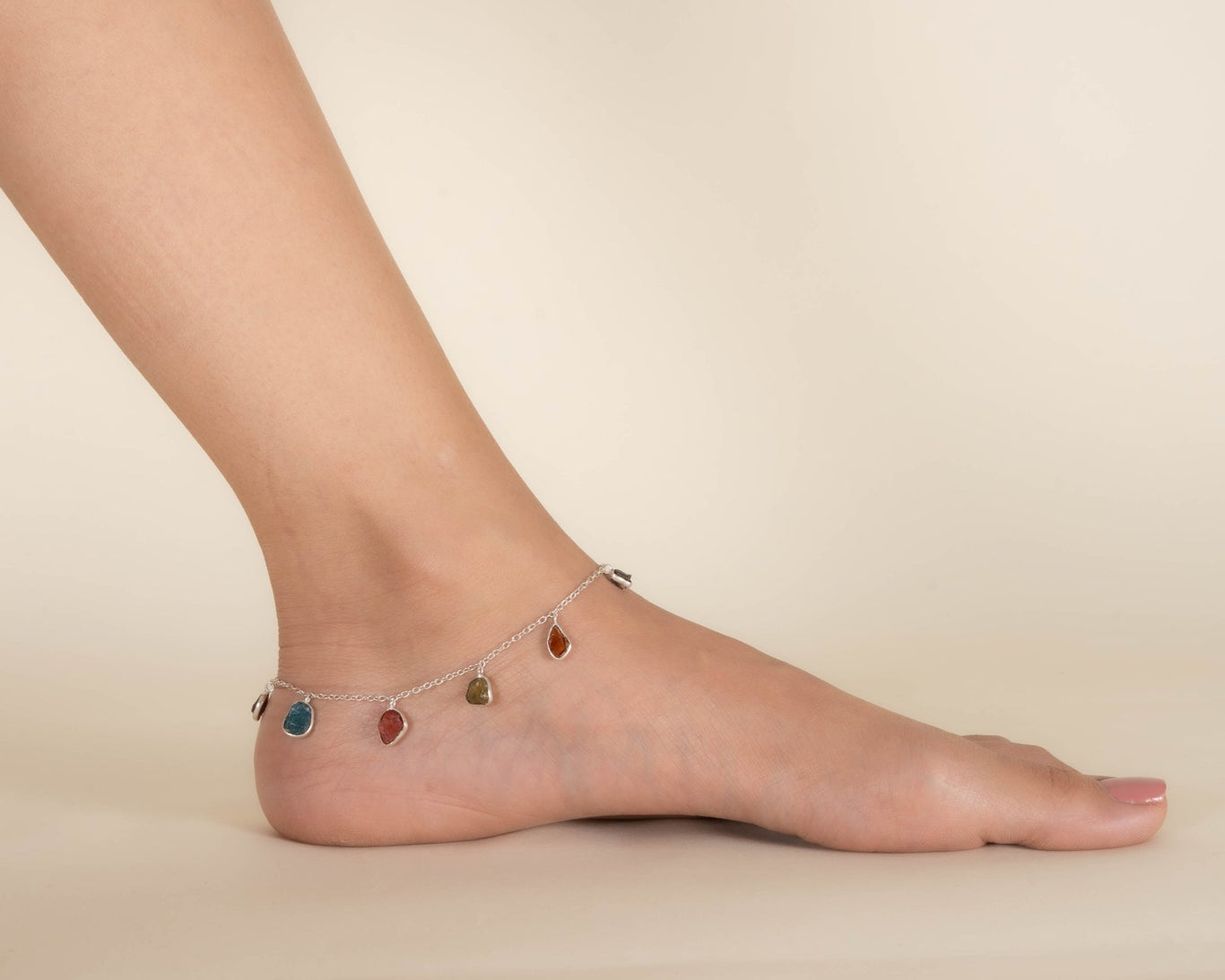 Crystal Anklets - Shop our handcrafted collection today – Bodh Gem and ...